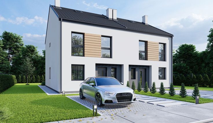 Projekt domu Lidia - bliźniak LLL 112,10 m² - EXTRADOM