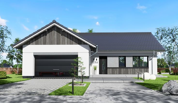 Projekt domu Tani w budowie 2 99,92 m² - EXTRADOM