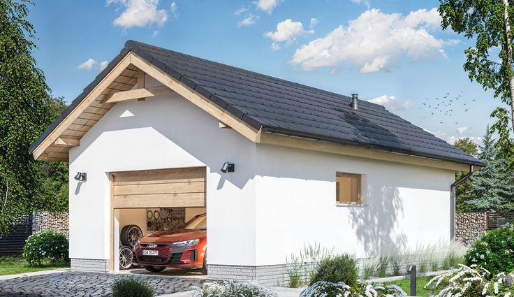 Projekt garażu Garaż ARP09 38,41 m² - EXTRADOM