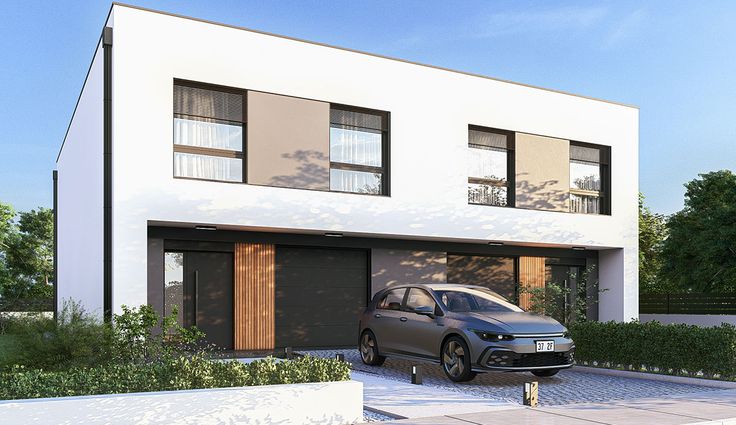 Projekt domu Zenit - segment lewy 130,70 m² - EXTRADOM