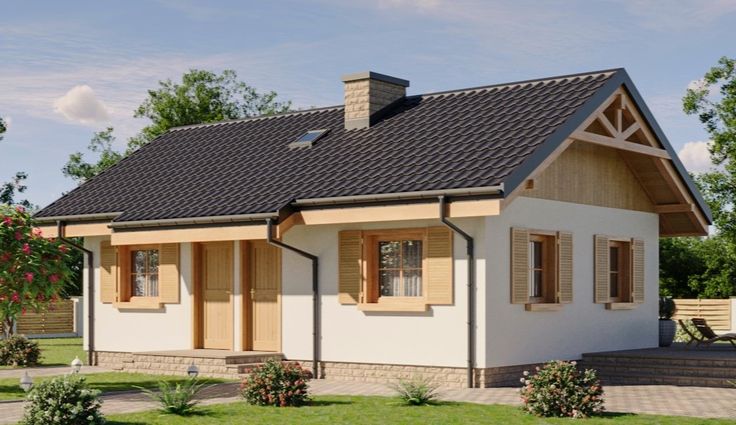 Projekt domu L-239 murowany 50,82 m² - EXTRADOM