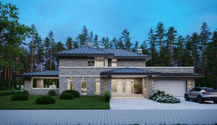 Projekt domu BrickHouse 705 160,01 m² - EXTRADOM