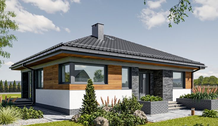 Projekt domu Kwadra Meta (1955) 84,90 m² - EXTRADOM