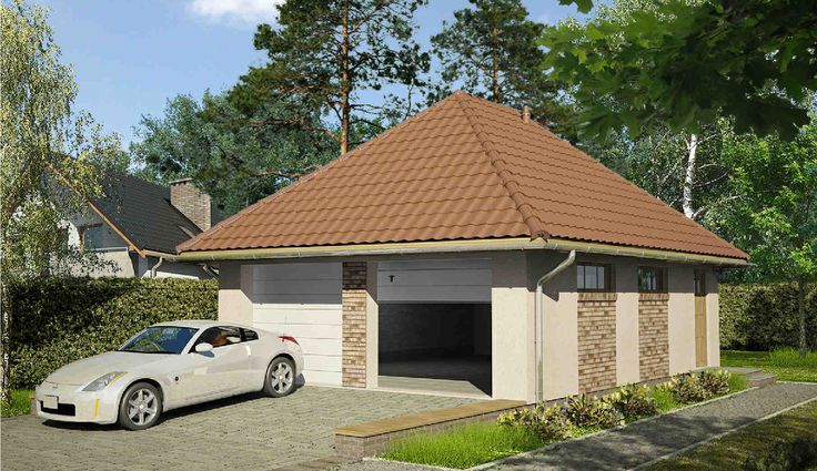 Projekt garażu Teka-201 45,54 m² - EXTRADOM