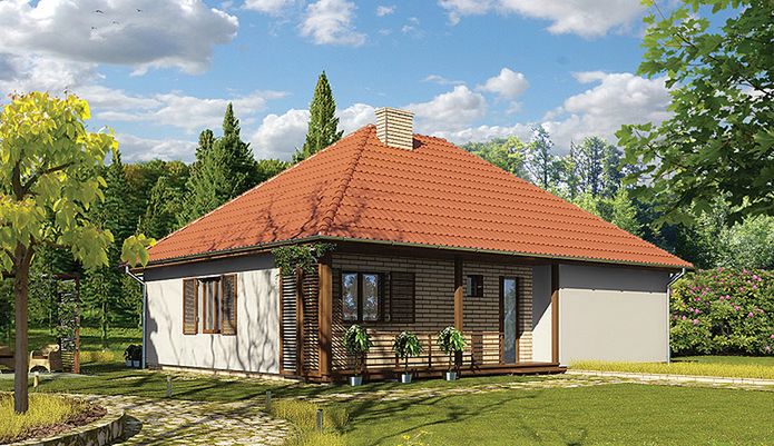 Projekt domu TEKA-51/A 96,37 m² - EXTRADOM