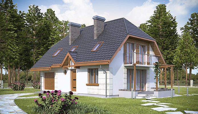 Projekt domu TEKA-02 136,81 m² - EXTRADOM