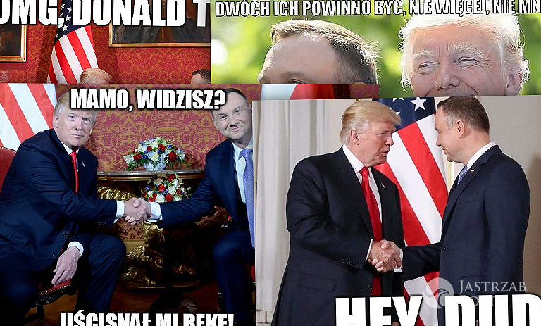 Najlepsze memy z Donaldem Trumpem i Andrzejem Dudą. Przyjazd prezydenta ...