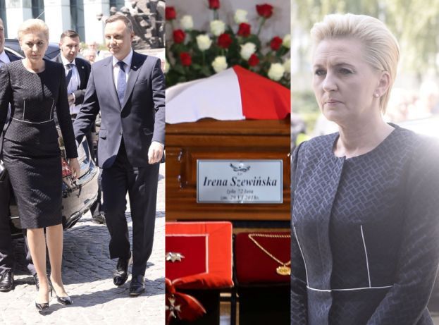 Andrzej Duda z żoną przyjechali na pogrzeb Ireny Szewińskiej (ZDJĘCIA ...