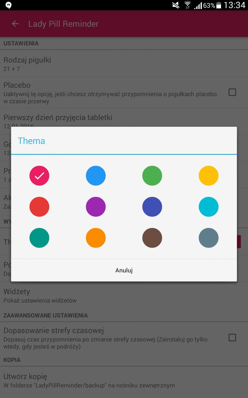 Lady Pill Reminder 3.1.1 (Android) - dobreprogramy