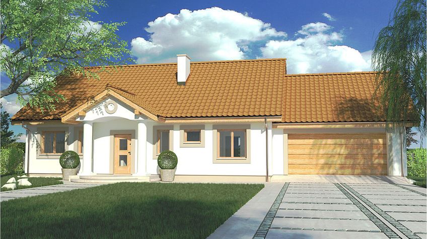 Projekt domu Gienia 2 Klasyk C 98,60 m² - koszt budowy - EXTRADOM