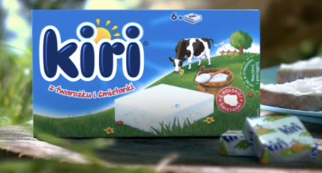 Serek Kiri w formie przekąski reklamowany jako „porcja przyjemności dla ...