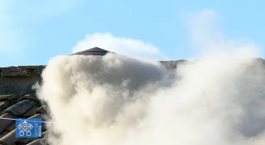 White smoke signals new pope elected at the Vatican