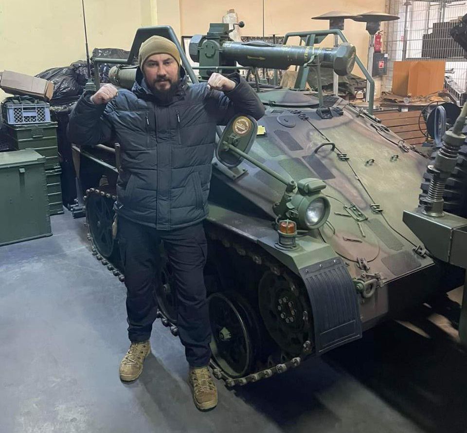 Ukraine's smallest tank for transporting deadly weapons