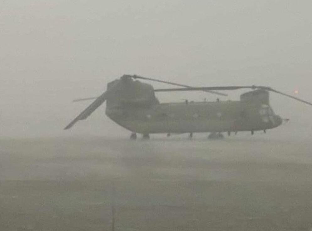 Storm blasts Fort Carson: Helicopters flipped, causing significant damage