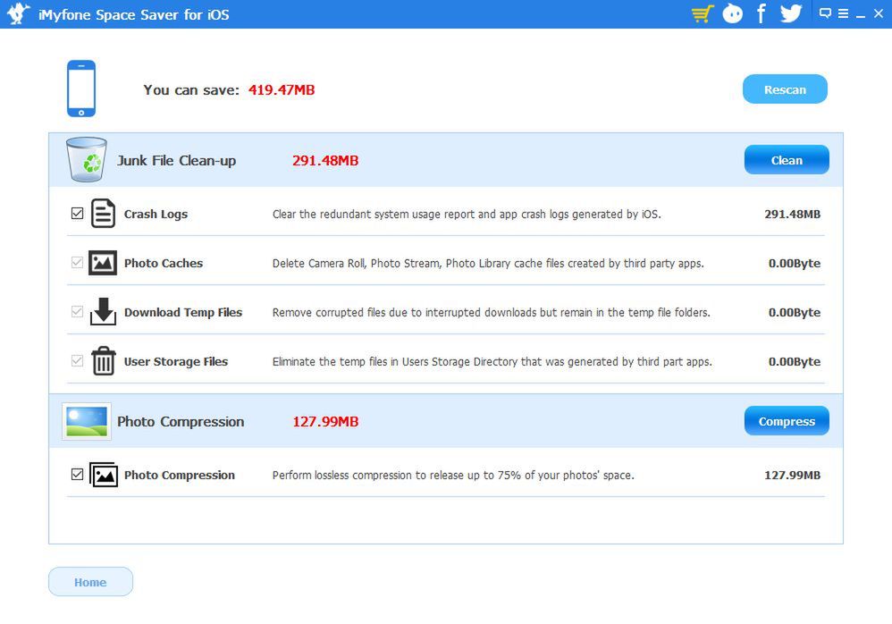 iMyfone Space Saver for iOS 5.1.0.3 - dobreprogramy