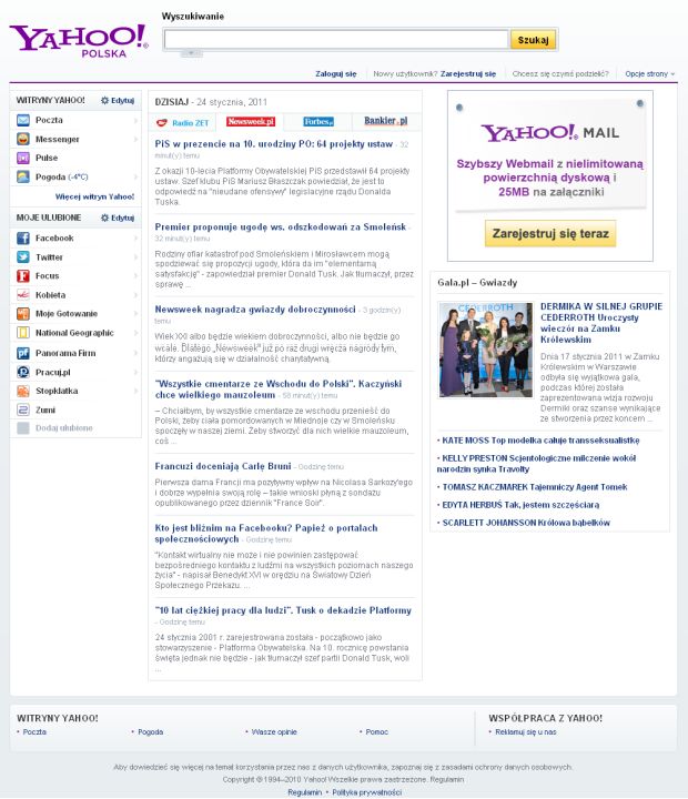 Ruszyło polskie Yahoo – na razie poczta i strona główna (wywiad)