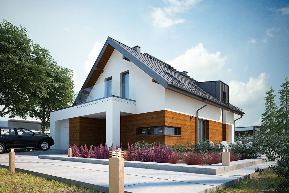 Projekt domu Dla Ogrodnika 2 129,28 m² - koszt budowy - EXTRADOM