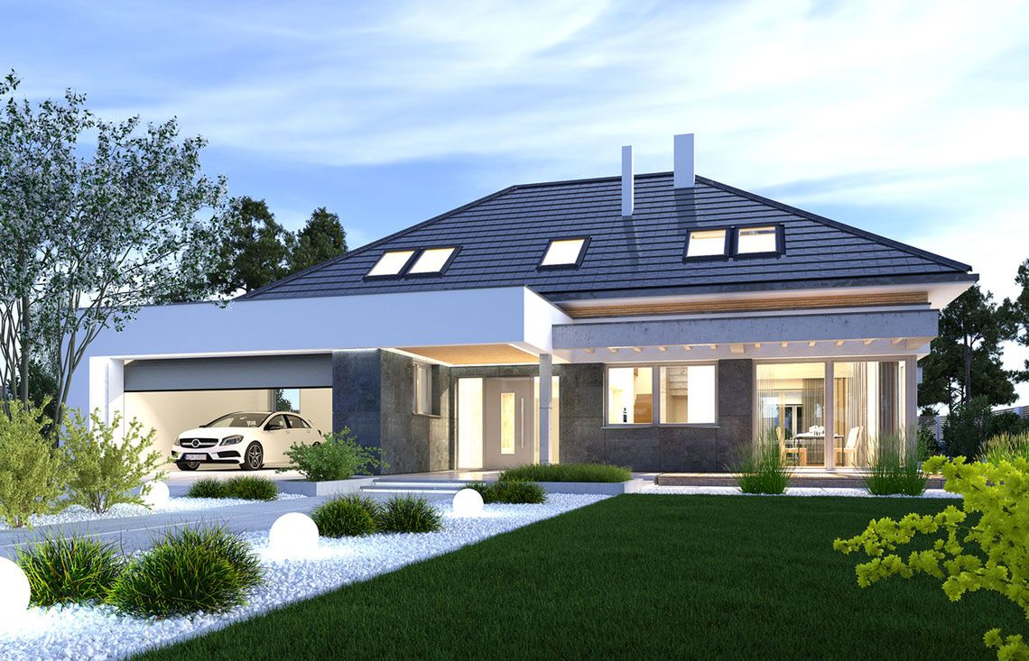 Projekt domu Alexandria 212,20 m² - koszt budowy - EXTRADOM